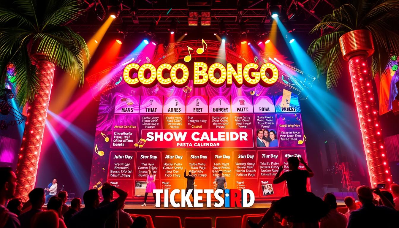 📅 ¿Qué Días Hay Show en Coco Bongo? ¡Consulta el Calendario de Espectáculos! 🎉 | TICKETSRD.COM